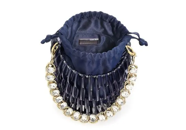 Judith Leiber Harper Sodalite Bucket Bag