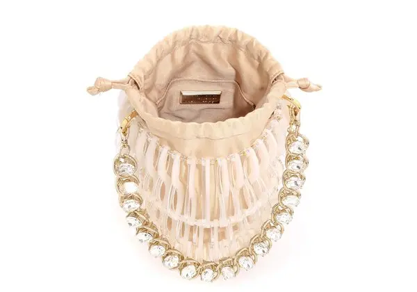 Judith Leiber Harper Pearly Bucket Bag