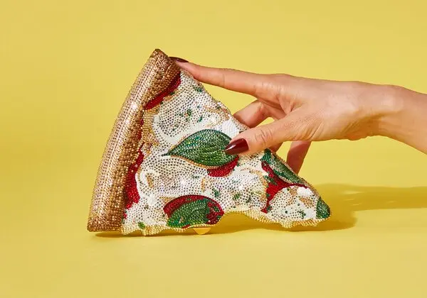 Judith Leiber Pizza Margherita Crystal Clutch