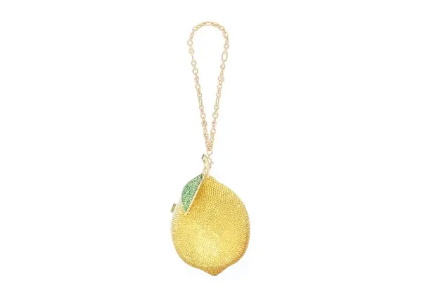 Judith Leiber Citron Lemon Crystal Clutch