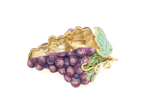 Judith Leiber Grapes Concord Crystal Clutch