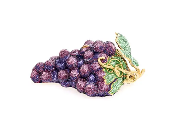 Judith Leiber Grapes Concord Crystal Clutch