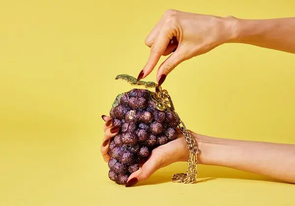 Judith Leiber Grapes Concord Crystal Clutch