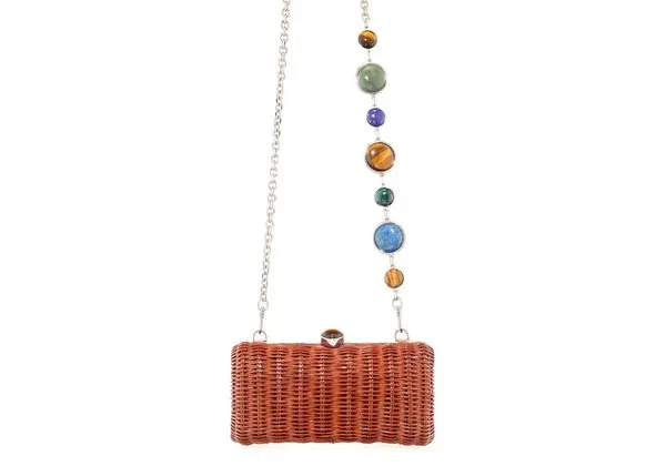 Judith Leiber Poppy Basket Clutch