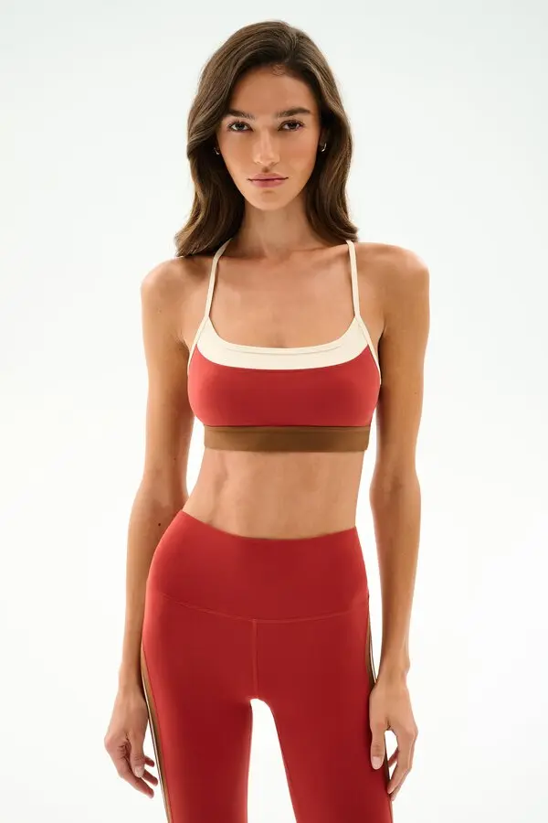 Splits59 Scottie Airweight Bra - Terracotta/creme