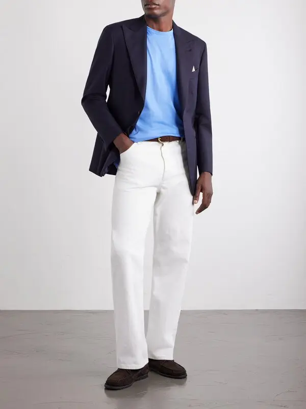 Sunspel Slim-fit Cotton-jersey T-shirt - Blue