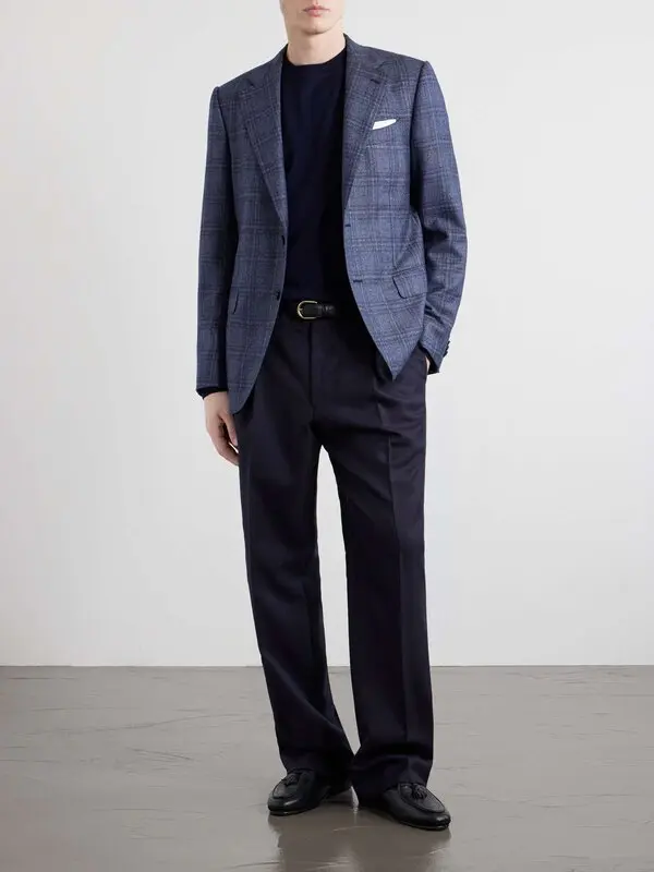 Caruso Norma Checked Wool Blazer