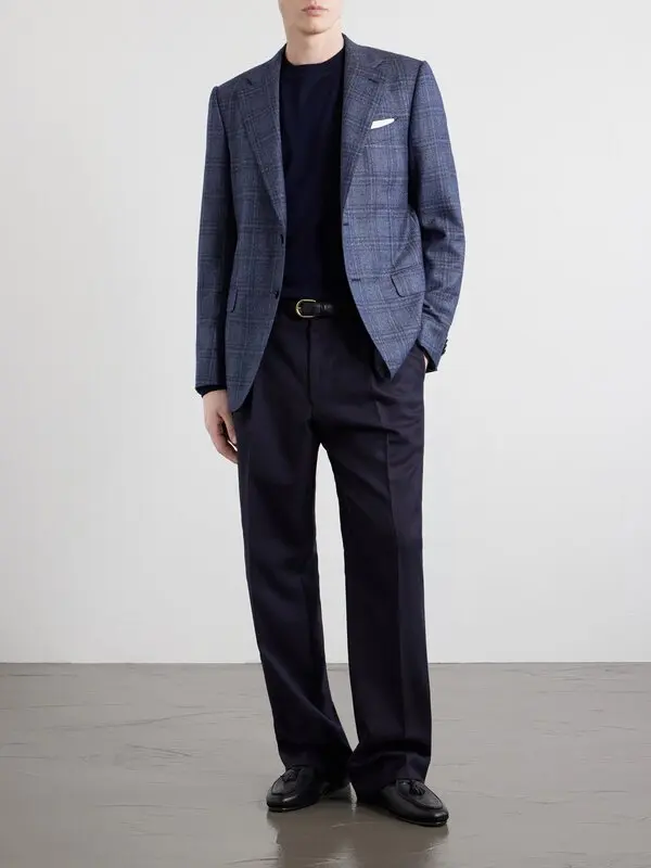 Caruso Norma Checked Wool Blazer