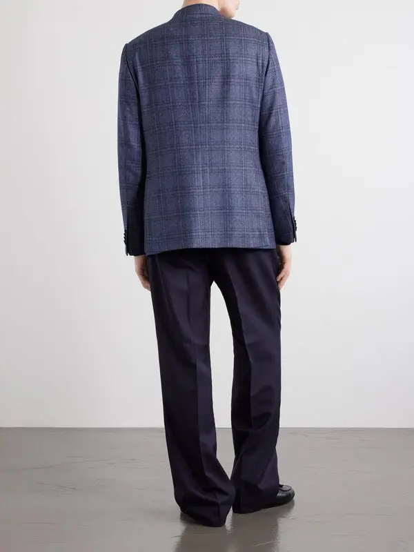 Caruso Norma Checked Wool Blazer