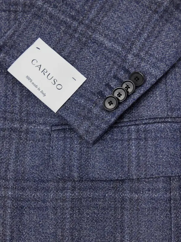 Caruso Norma Checked Wool Blazer