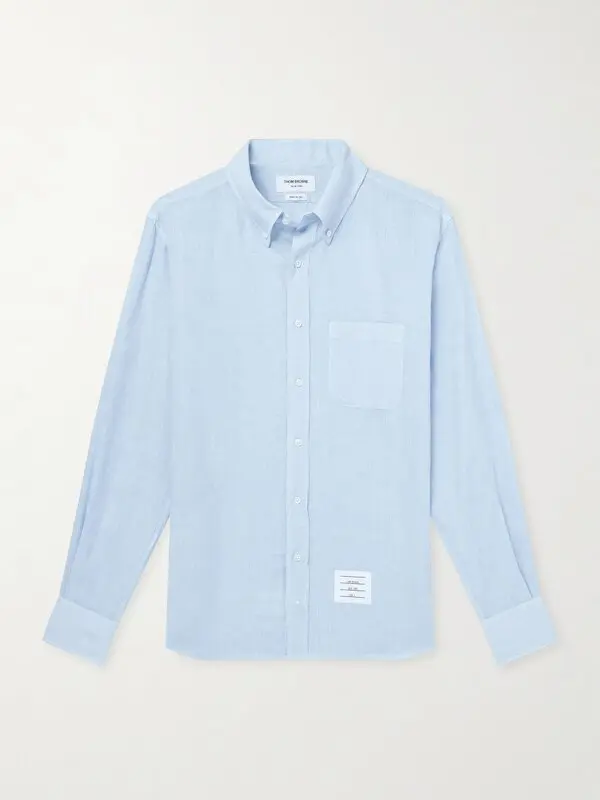Thom Browne Garment-dyed Linen Shirt