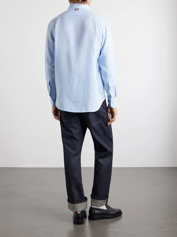 Thom Browne Garment-dyed Linen Shirt