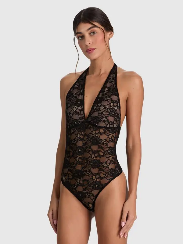 Alice + Olivia Lina Lace Bodysuit