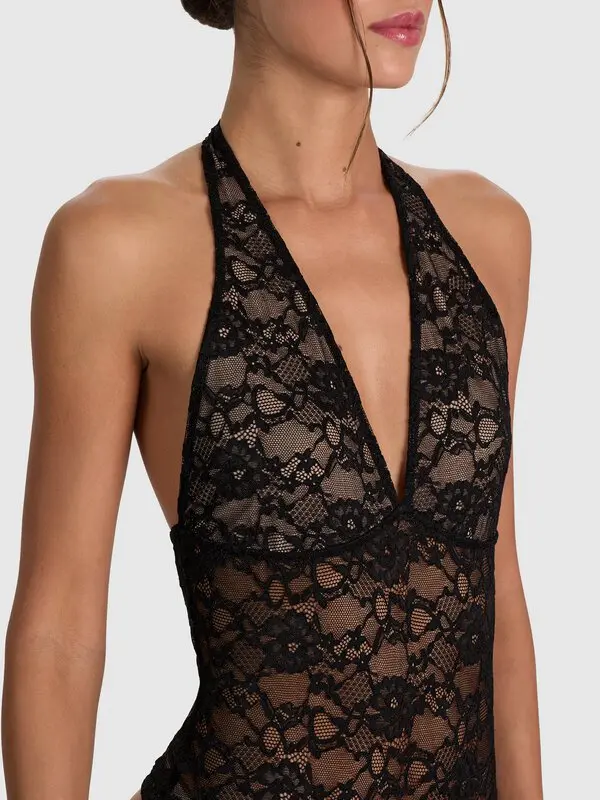 Alice + Olivia Lina Lace Bodysuit