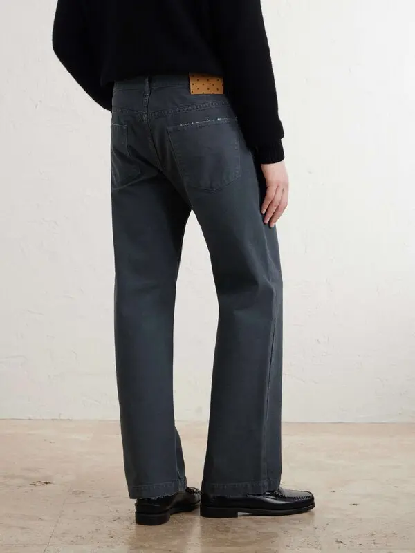 Massimo Alba Oceano Straight-leg Cotton Trousers