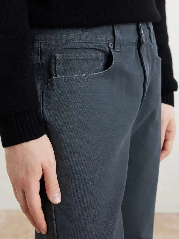 Massimo Alba Oceano Straight-leg Cotton Trousers