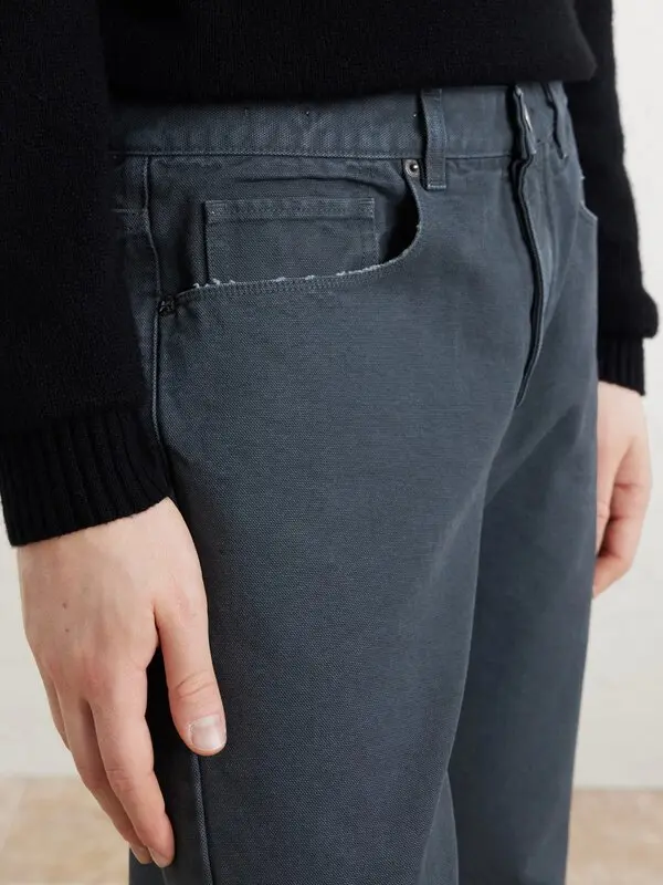 Massimo Alba Oceano Straight-leg Cotton Trousers
