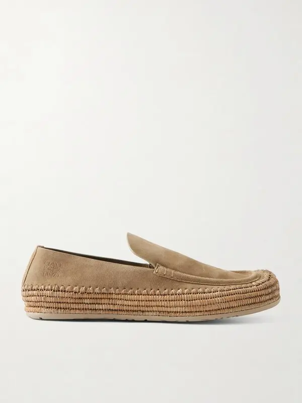 Loewe Rio Suede Loafers - Neutrals
