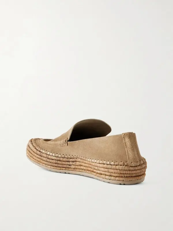 Loewe Rio Suede Loafers - Neutrals