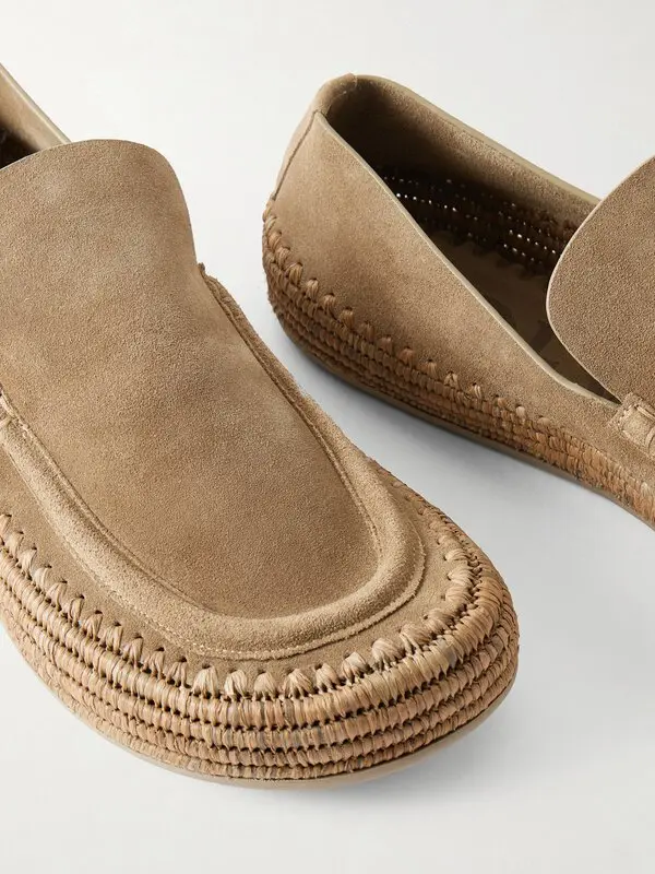 Loewe Rio Suede Loafers - Neutrals