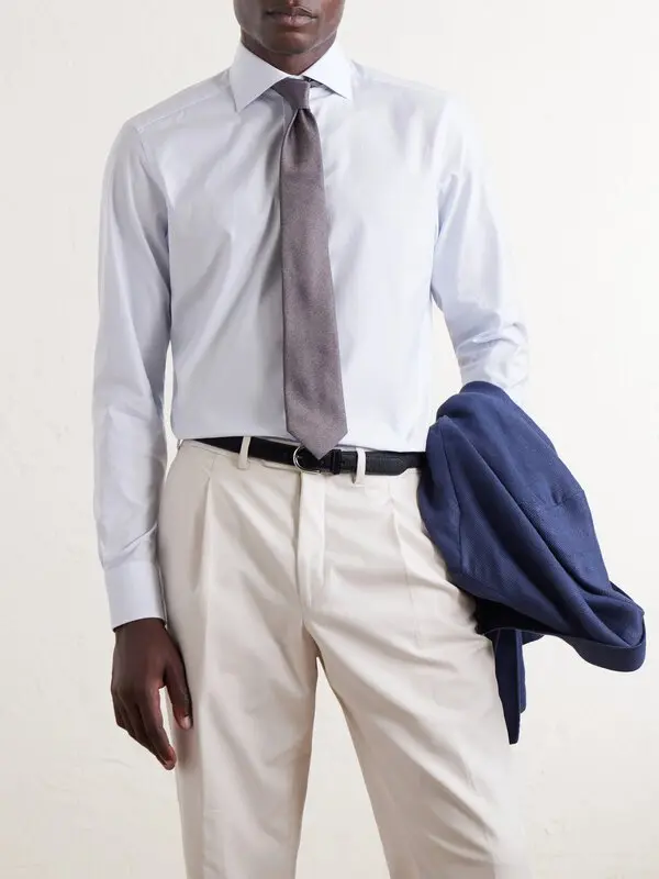Zegna Trofeo Cotton-poplin Shirt