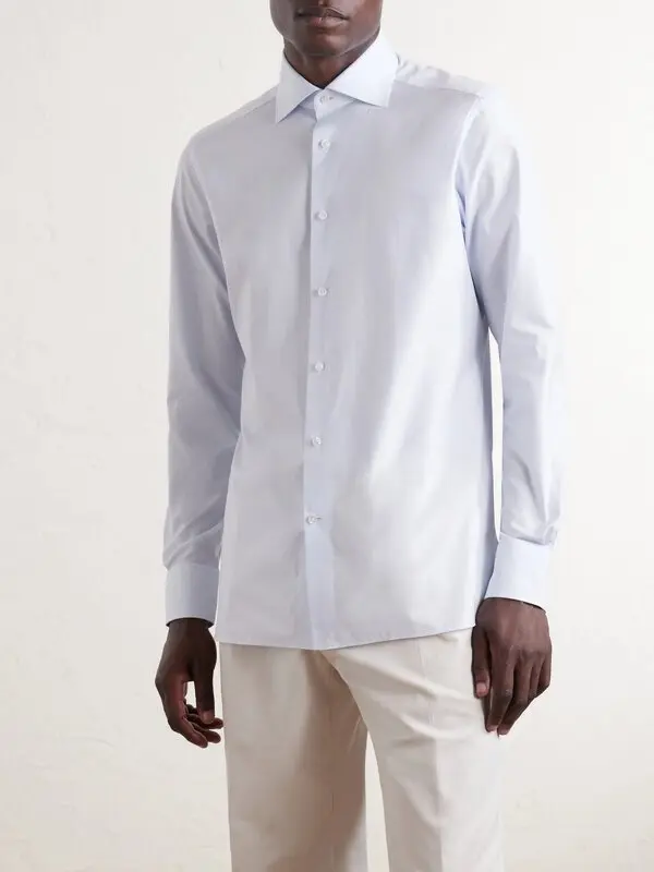 Zegna Trofeo Cotton-poplin Shirt
