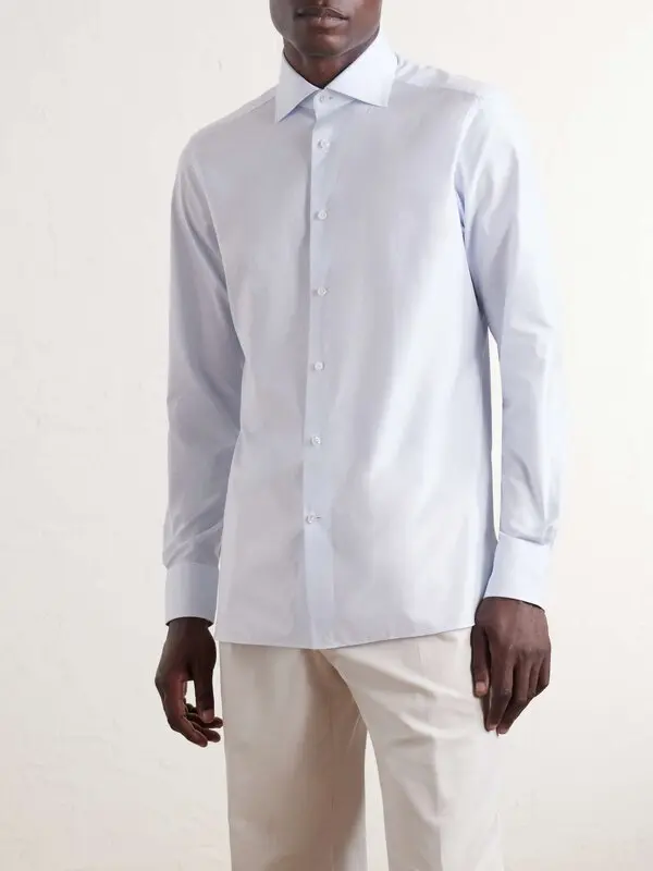 Zegna Trofeo Cotton-poplin Shirt