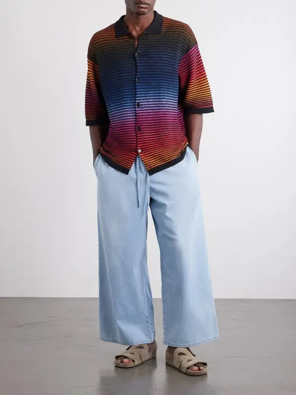Loewe Paula's Ibiza Wide-leg Drawstring Jeans