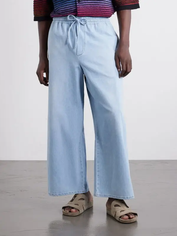 Loewe Paula's Ibiza Wide-leg Drawstring Jeans