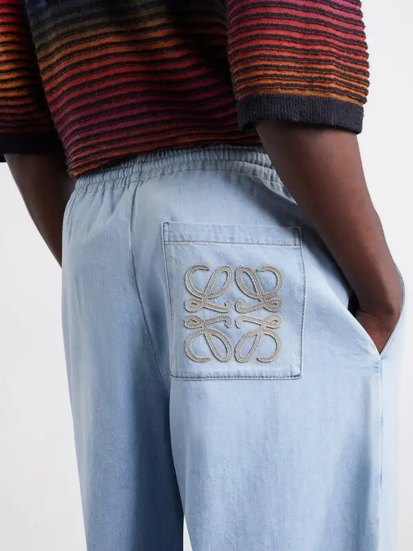 Loewe Paula's Ibiza Wide-leg Drawstring Jeans