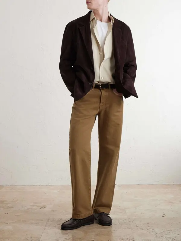 Massimo Alba Oceano Straight-leg Cotton Trousers