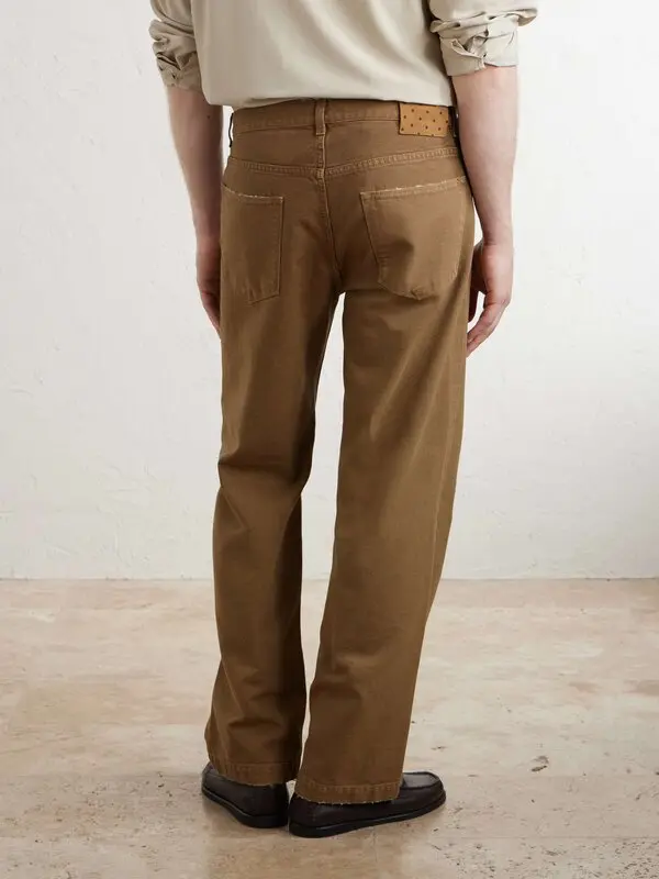 Massimo Alba Oceano Straight-leg Cotton Trousers