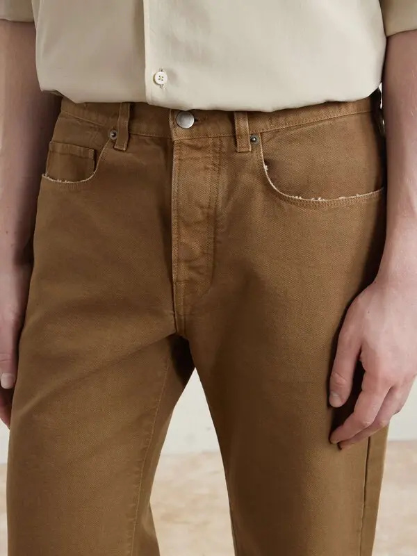Massimo Alba Oceano Straight-leg Cotton Trousers