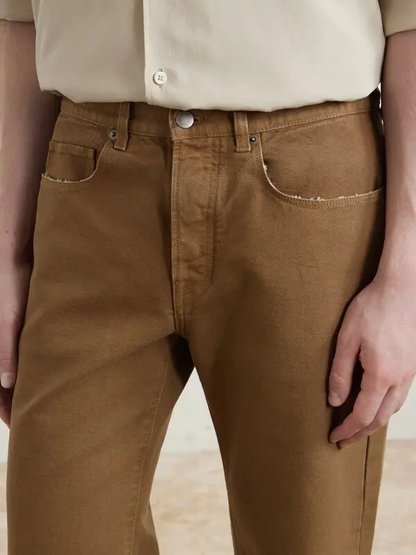 Massimo Alba Oceano Straight-leg Cotton Trousers