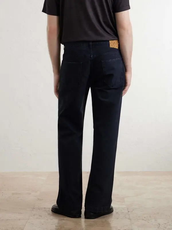 Massimo Alba Oceano Straight-leg Cotton Trousers