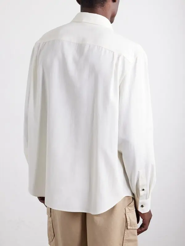 Loewe Paula's Ibiza Anagram-embroidered Lyocell-poplin Shirt