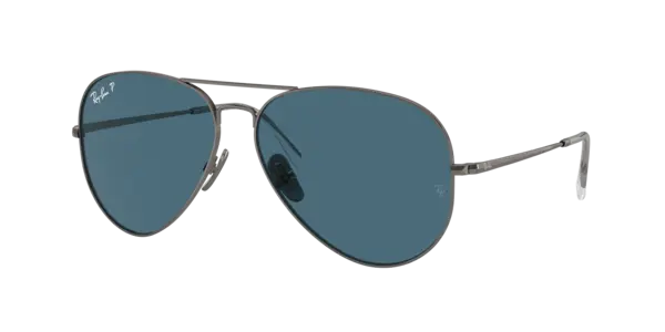 Ray-ban Sunglass Aviator Titanium Polarized+ Lenses