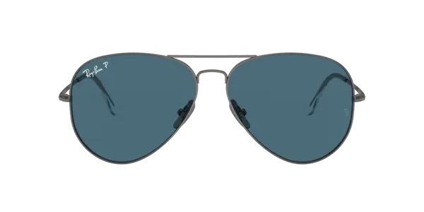 Ray-ban Sunglass Aviator Titanium Polarized+ Lenses