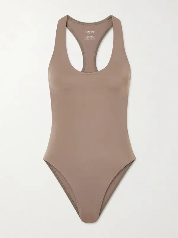 Matteau Maillot Racerback Swimsuit - Brown