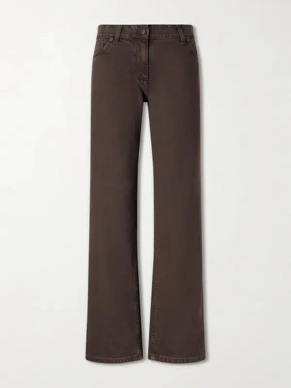 Magda Butrym Mid-rise Straight-leg Jeans - Brown
