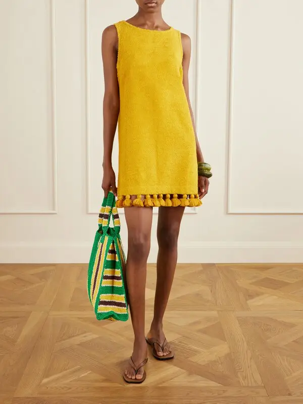 CAP D’ANTIBES Manon Cotton-terry Mini Dress