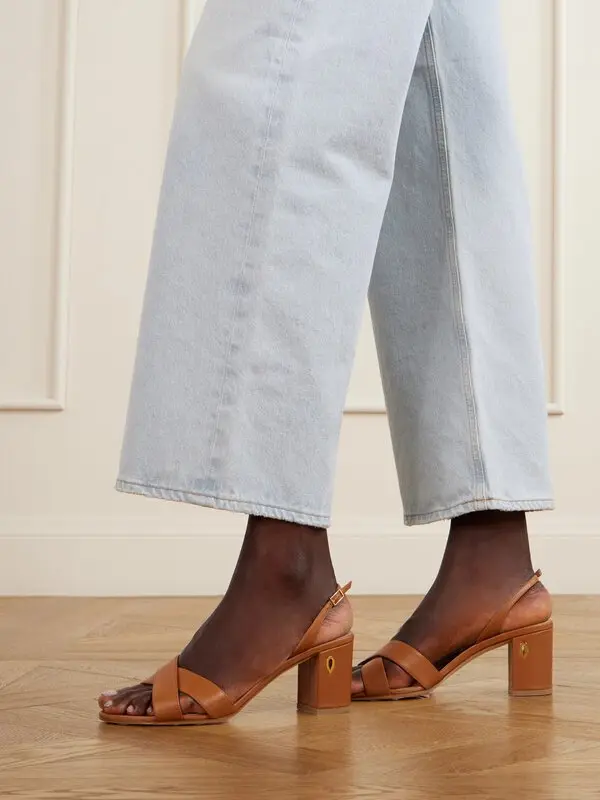 Jennifer Chamandi Leonardo 65 Leather Sandals