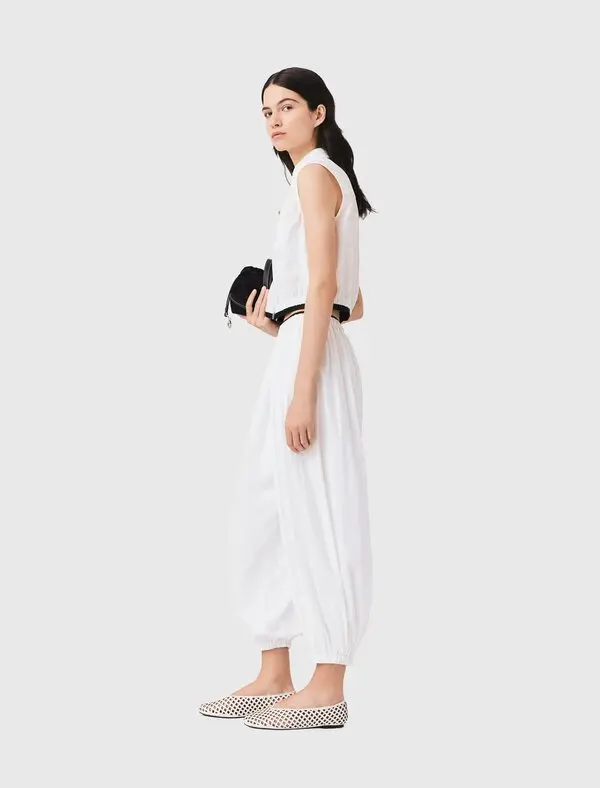 Maje Cropped Sleeveless Shirt