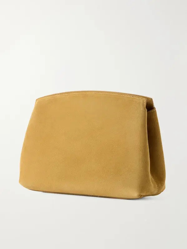 LIFFNER Pushlock Suede Clutch - Neutrals