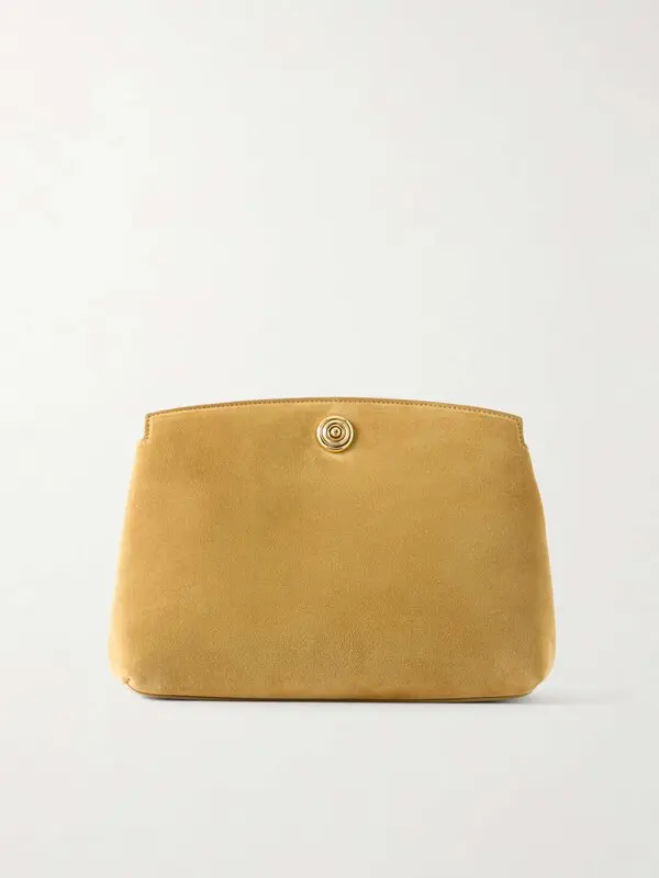 LIFFNER Pushlock Suede Clutch - Sand