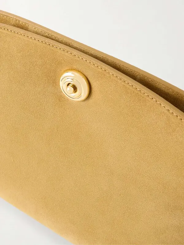 LIFFNER Pushlock Suede Clutch - Sand
