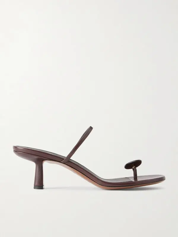NEOUS Mondor 55 Leather Sandals - Brown