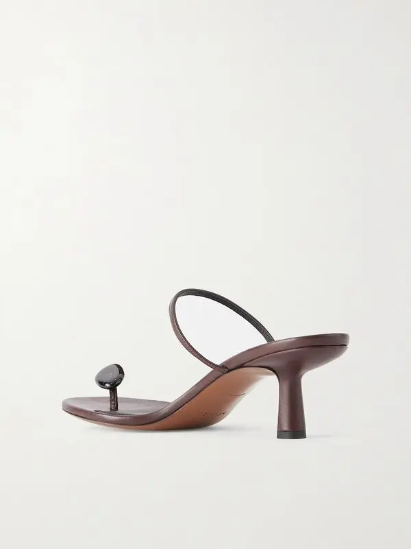 NEOUS Mondor 55 Leather Sandals - Brown