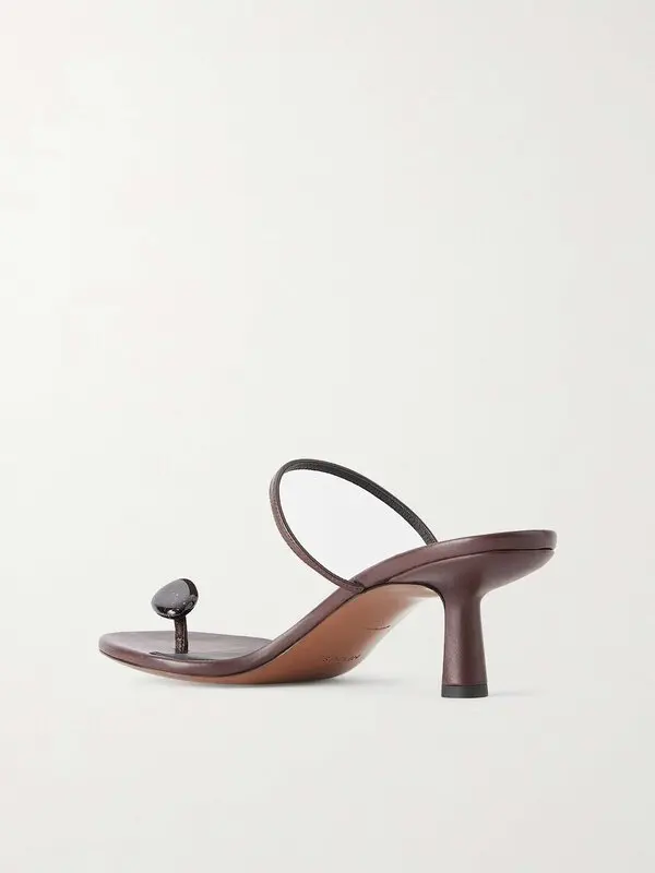 NEOUS Mondor 55 Leather Sandals - Chocolate