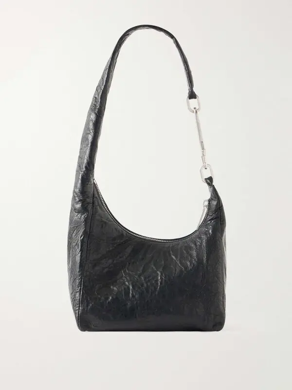 Rick Owens Disco Gemini Crinkled-leather Shoulder Bag